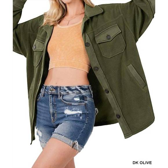 Zenana Outfitters | Jackets & Coats | New Zenana Nikita Oversized ...